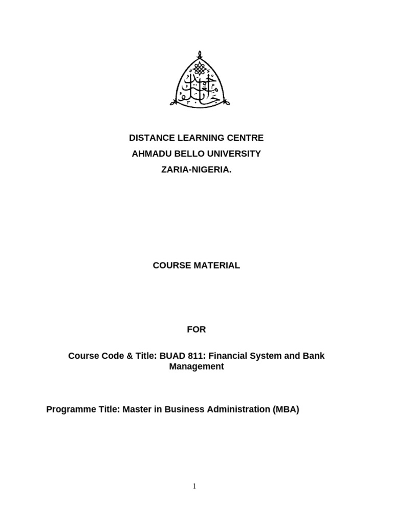BUAD 811 Note | PDF | Banks | Money Market