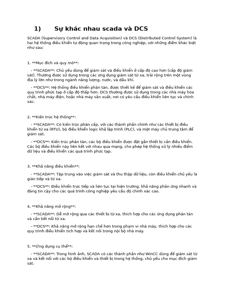 Scada và DCS | PDF