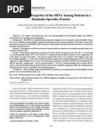 HIT6 Scale | PDF | Headache | Pain