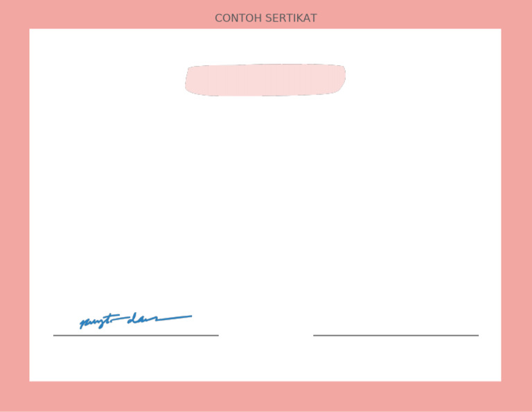 CONTOH SERTIKAT | PDF
