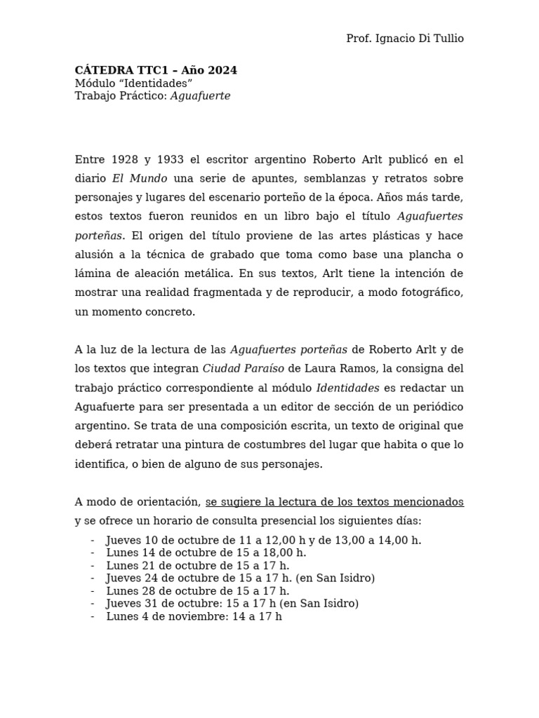 CÃ TEDRA TTC1 - TP Aguafuerte - 2024 | PDF