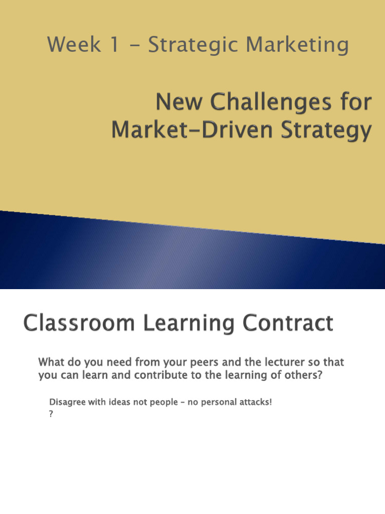 MM Week 1 Slides | PDF | Marketing | Creativity