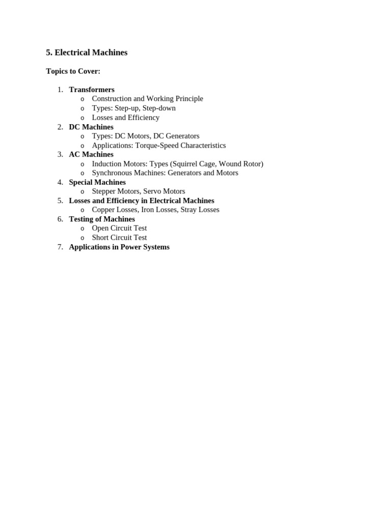 Electrical Machines | PDF