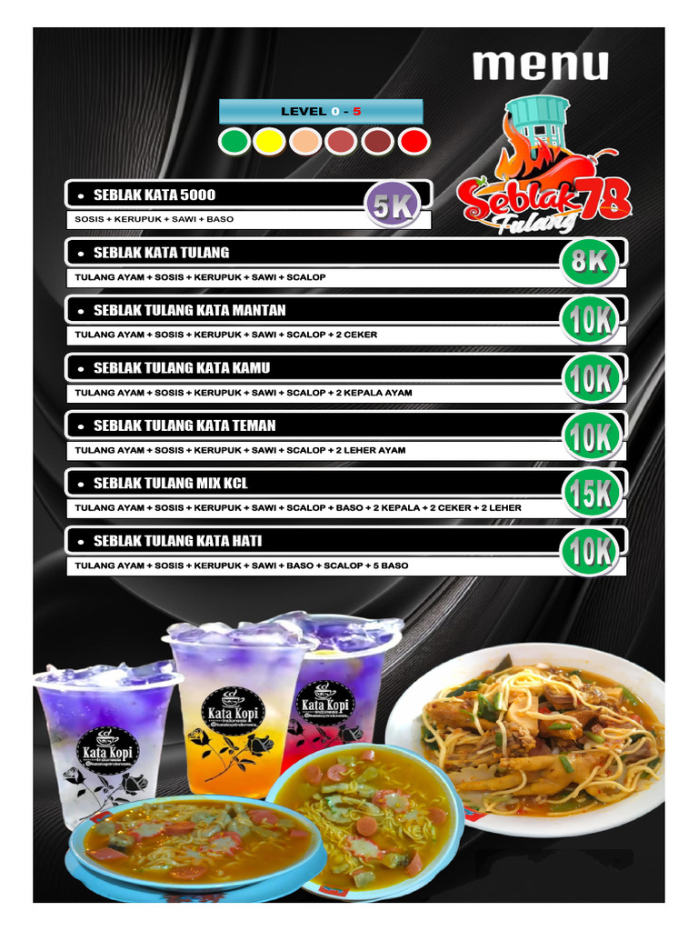 MENU HITAM ok | PDF