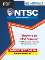 NSAT Sample Test Paper for Class 10 | PDF | Nervous System | Central ...