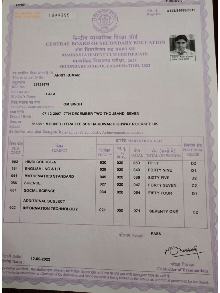 CLASSXCERTIFICATE | PDF