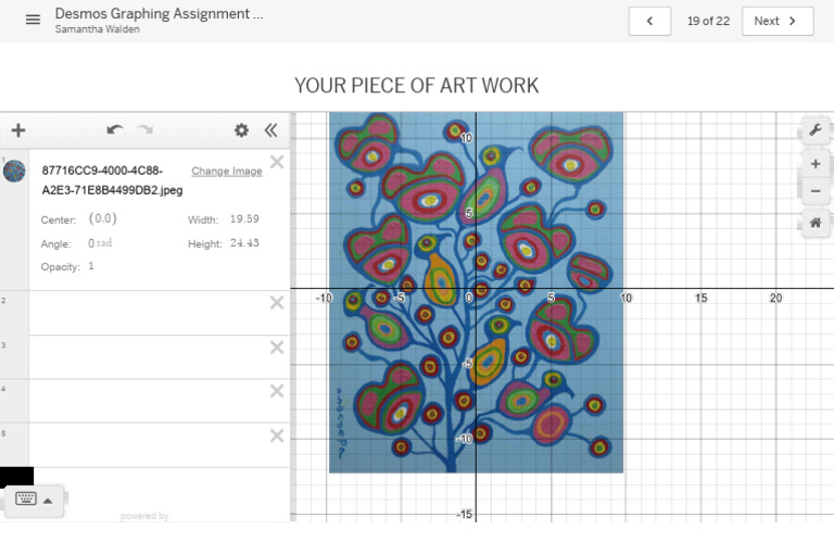 Desmos Graphing Assignment - Indigenous Art | PDF