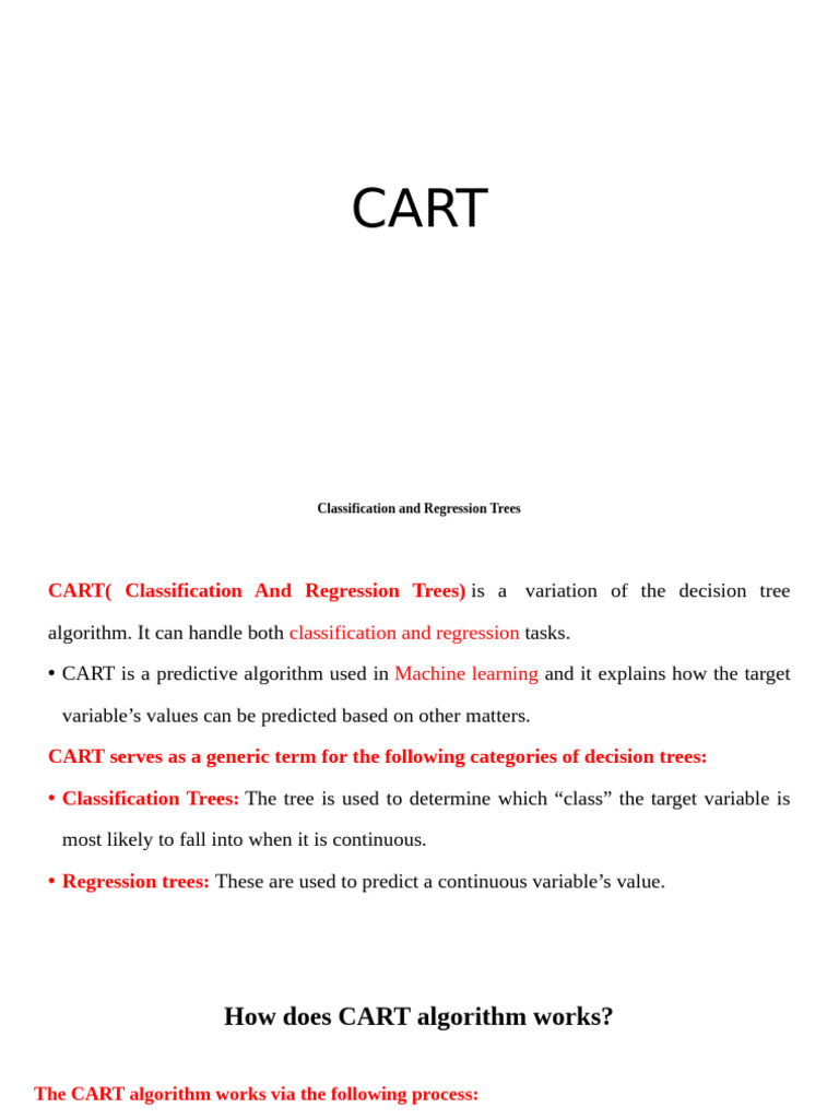 Cart | PDF | Statistical Classification | Theoretical Computer Science