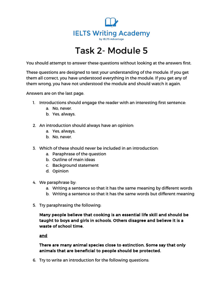 Task 2 Module 5 Updated | PDF | Zoo | Cognition Task 2 Module 5 Updated | PDF | Zoo | Cognition