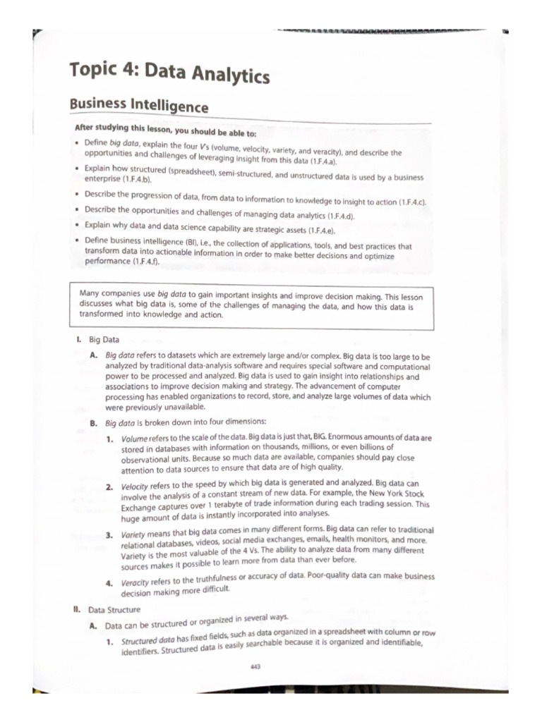 Topic 4 Data Analytics | PDF