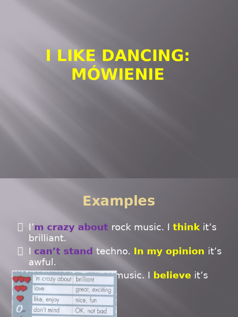Kopia I Like Dancing | PDF