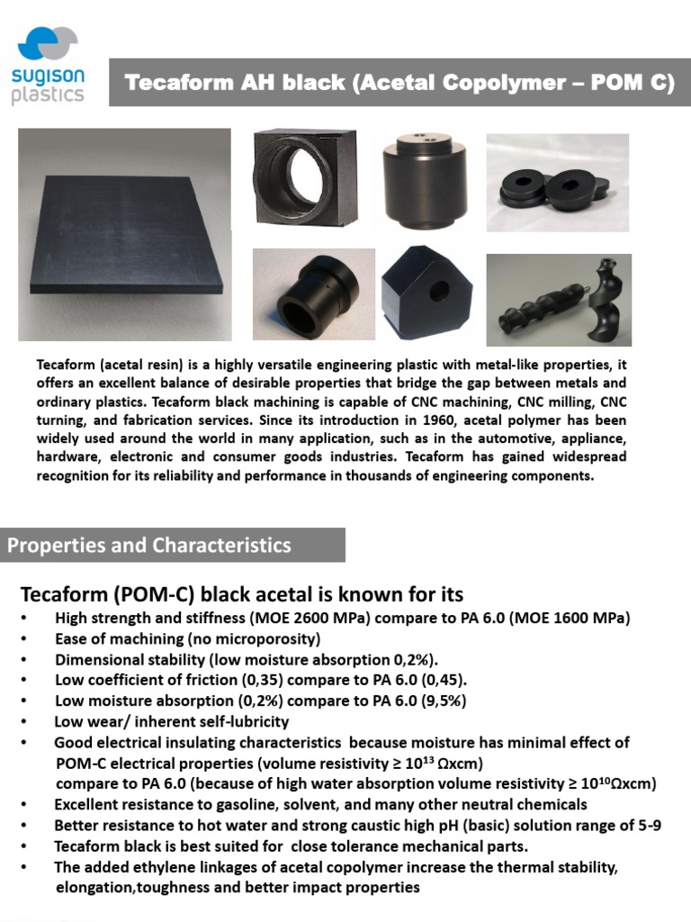 Polyacetal Copolymer POM-C Engineering Thermoplastics | PDF ...