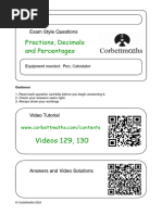 FDP Conversion Exercises | PDF | Arithmetic