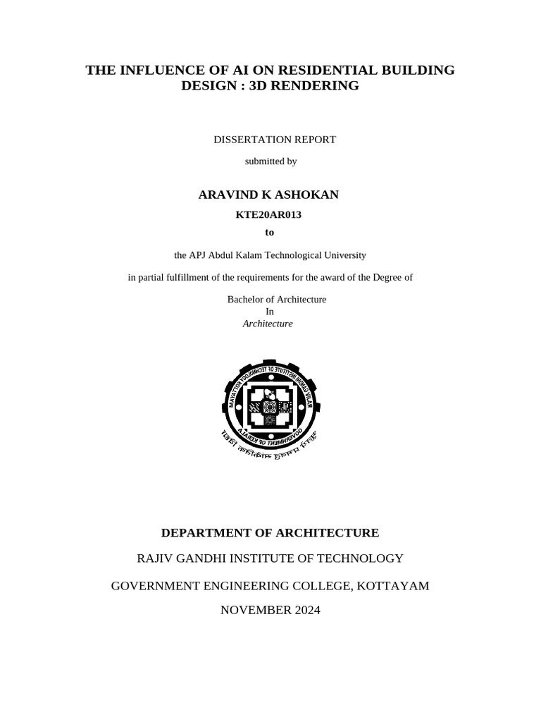 Aravind Dissertation Report | PDF | Artificial Intelligence | Intelligence (AI) & Semantics