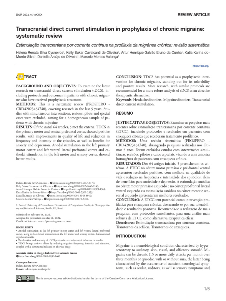 667 BRJP v7 Ing Corrigido | PDF | Migraine | Neuroscience