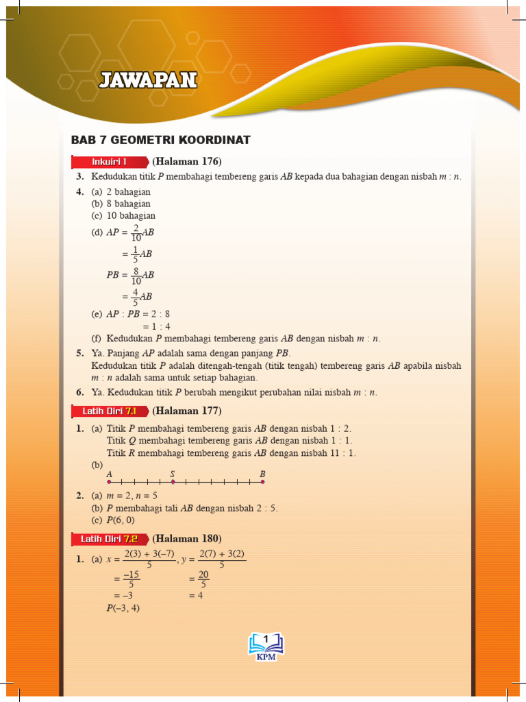 F4 Bab 7 Geometri Koordinat | PDF