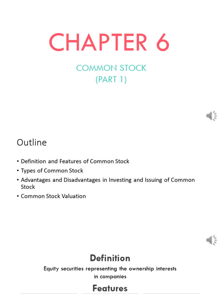 Understanding Common Stock Essentials | PDF | Stocks | Dividend