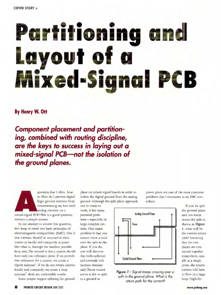 Partitioning An Layout of A Mixed-Signal PCB | PDF | Information And Communications Technology ...