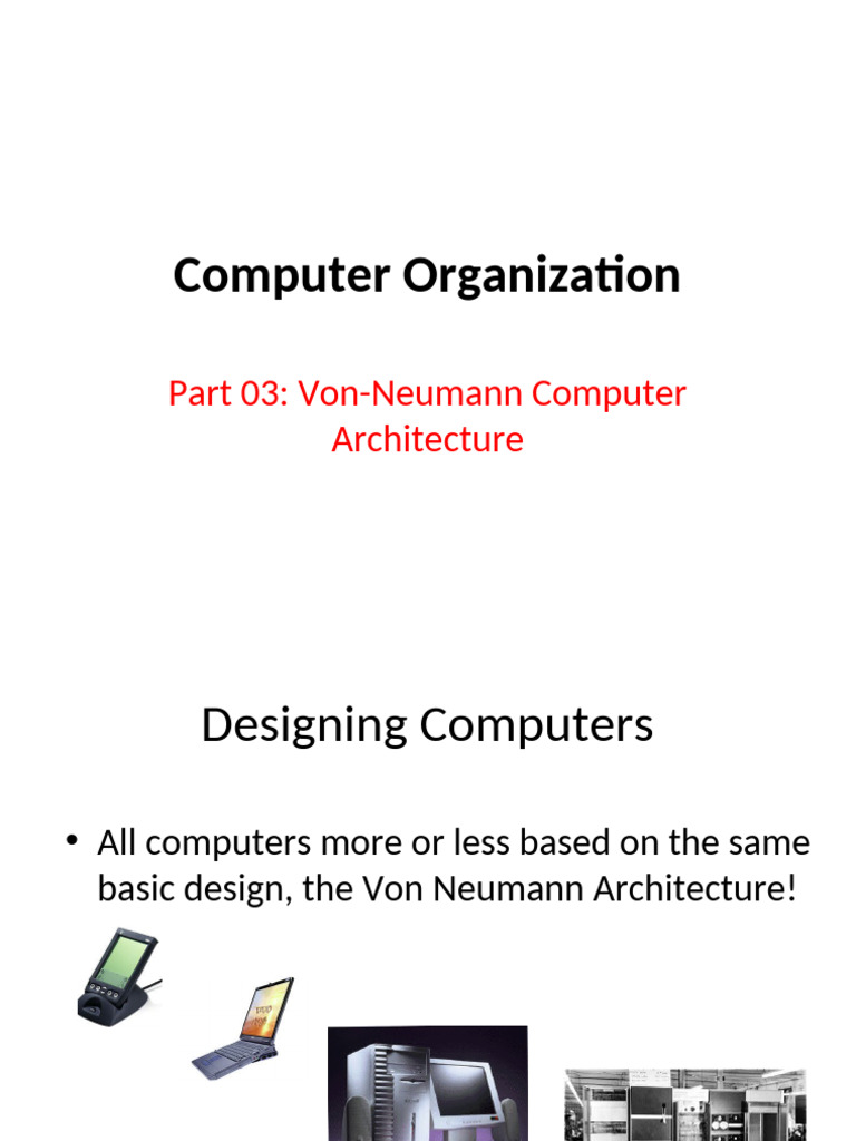 Von Neumann Computer Architecture Overview | PDF | Computer Data ...