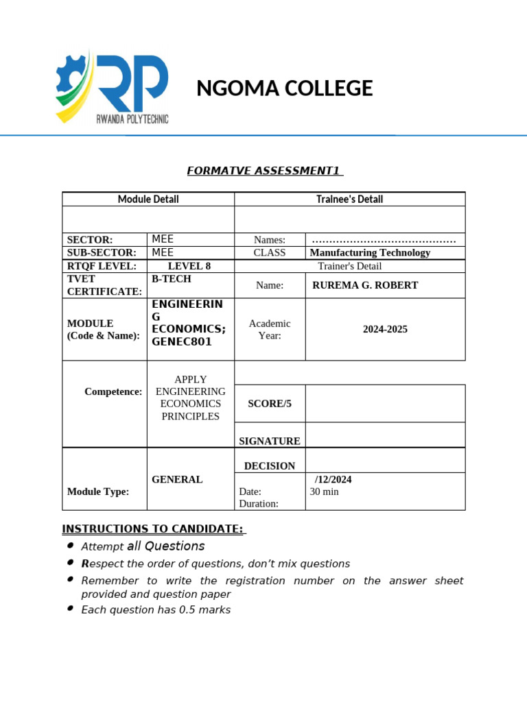 Formative L.U1 ASSESSMENT GENEC801 | PDF | Economics | Consumption ...