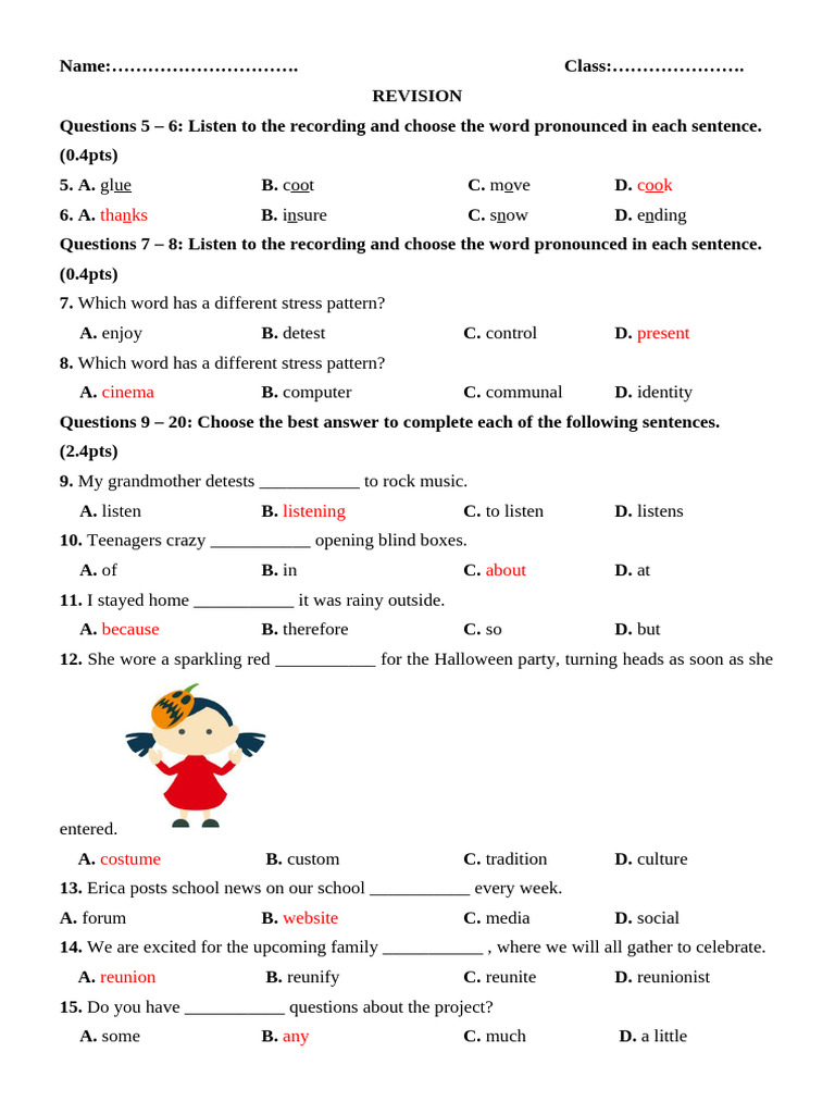Sample test 8 | PDF | Vietnamese People