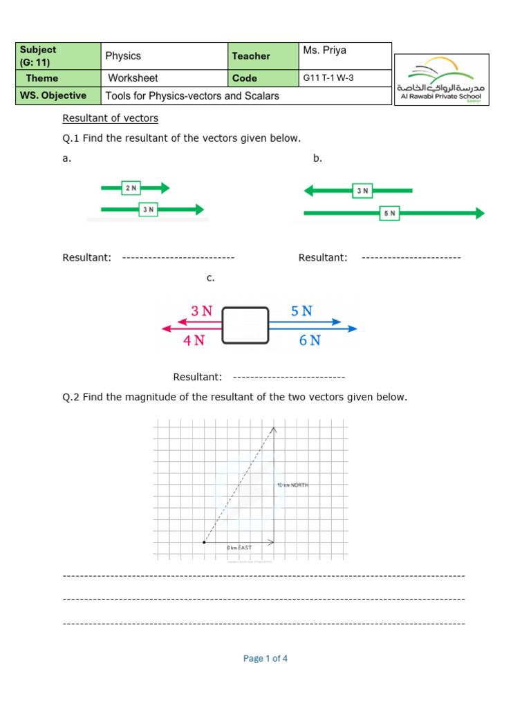 Tools For Physics Work Sheet-3 | PDF