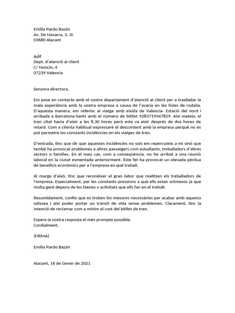 Carta Formal | PDF