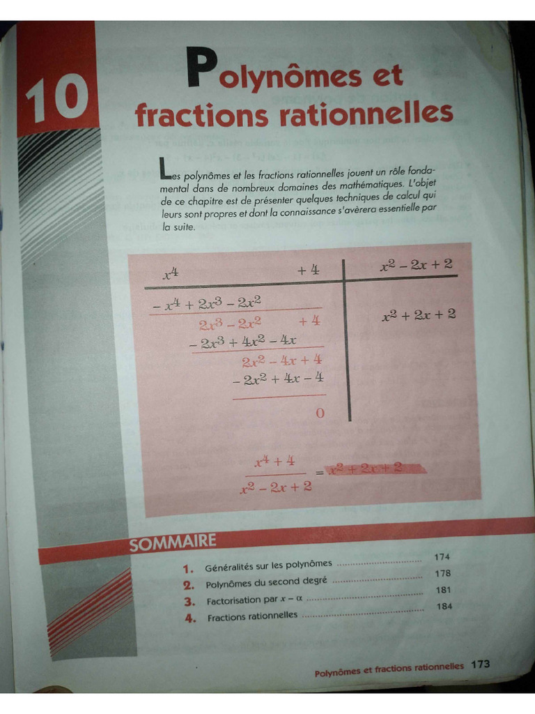 Corrigés Détaillés Sur Les Polynômes Et Fractions Rationnelles CIAM ...