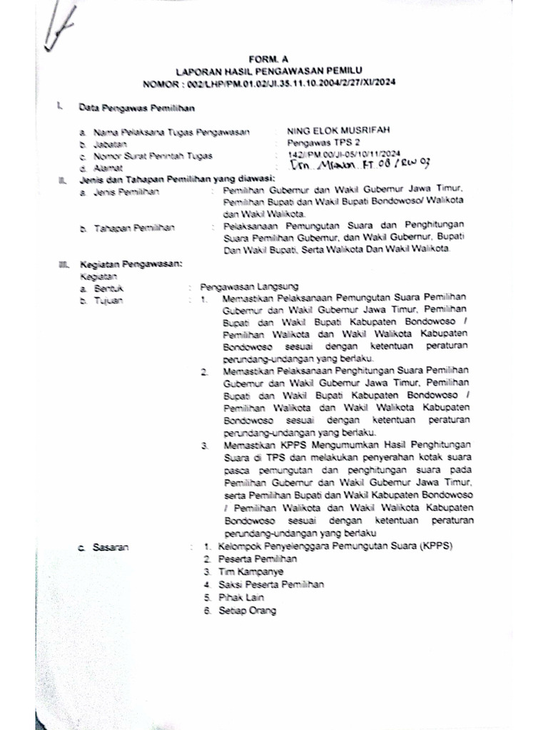 Form A27 Elok | PDF
