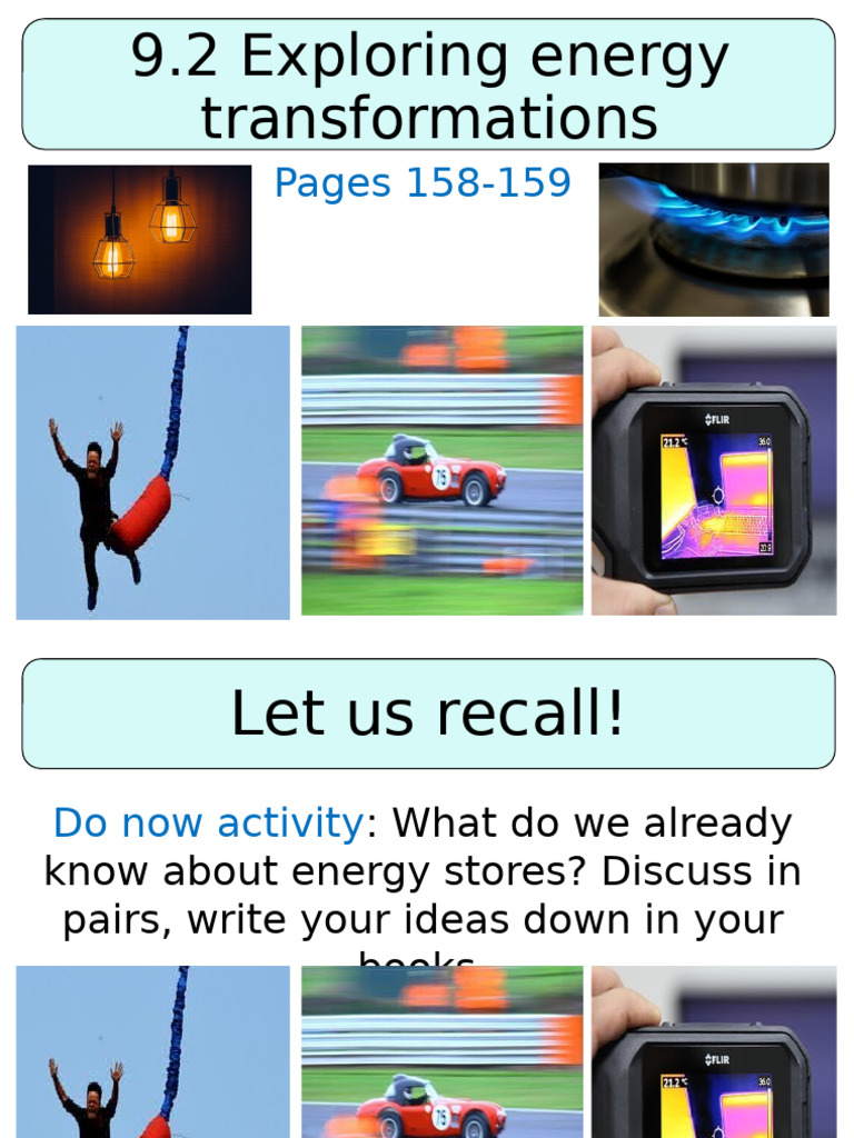 9.2 Exploring Energy Transformations | PDF | Potential Energy | Physics