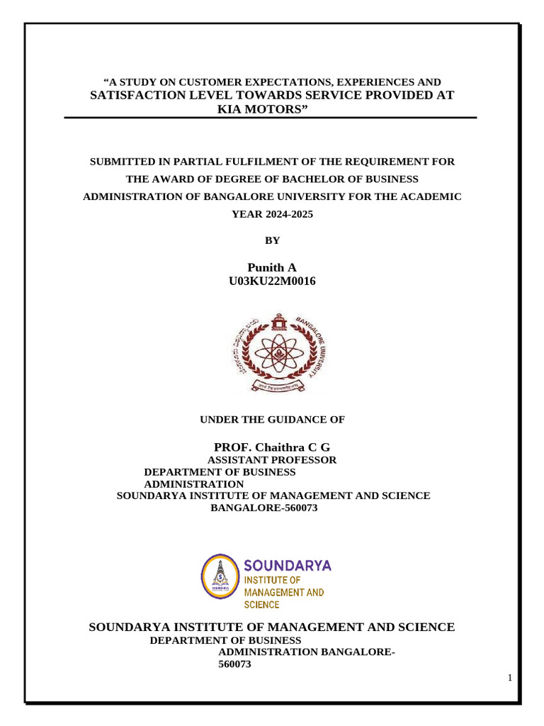 Punith 20 Project | PDF | Car | Automotive Industry