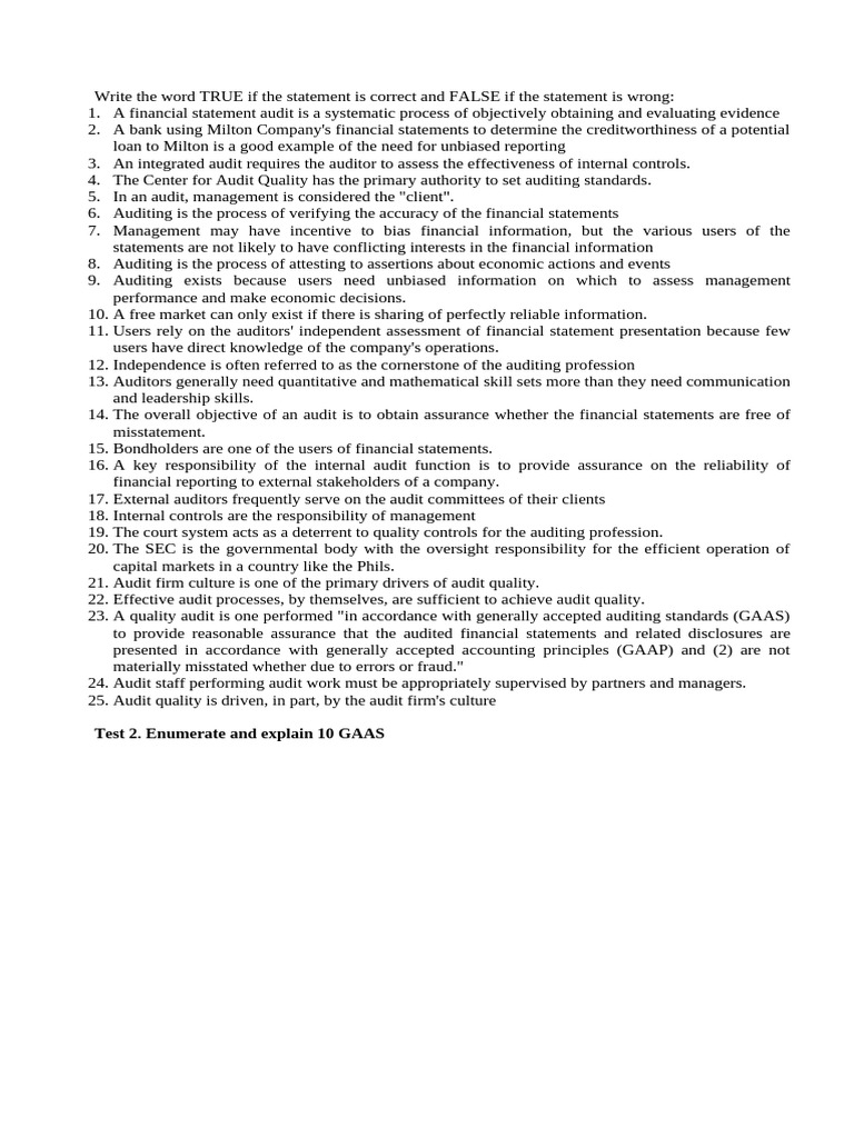 AAP - Activity | PDF | Audit | Financial Statement