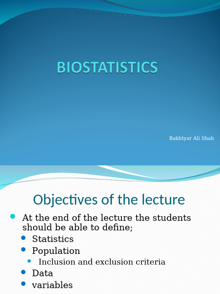 Introduction To Biostatistics Pdf Statistics Level Of Measurement