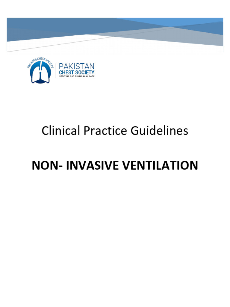 NIV Guideline 2020 | PDF | Respiratory Diseases | Diseases And Disorders