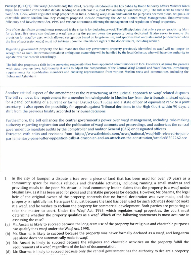Passage On Waqf | PDF | Sharia | Justice