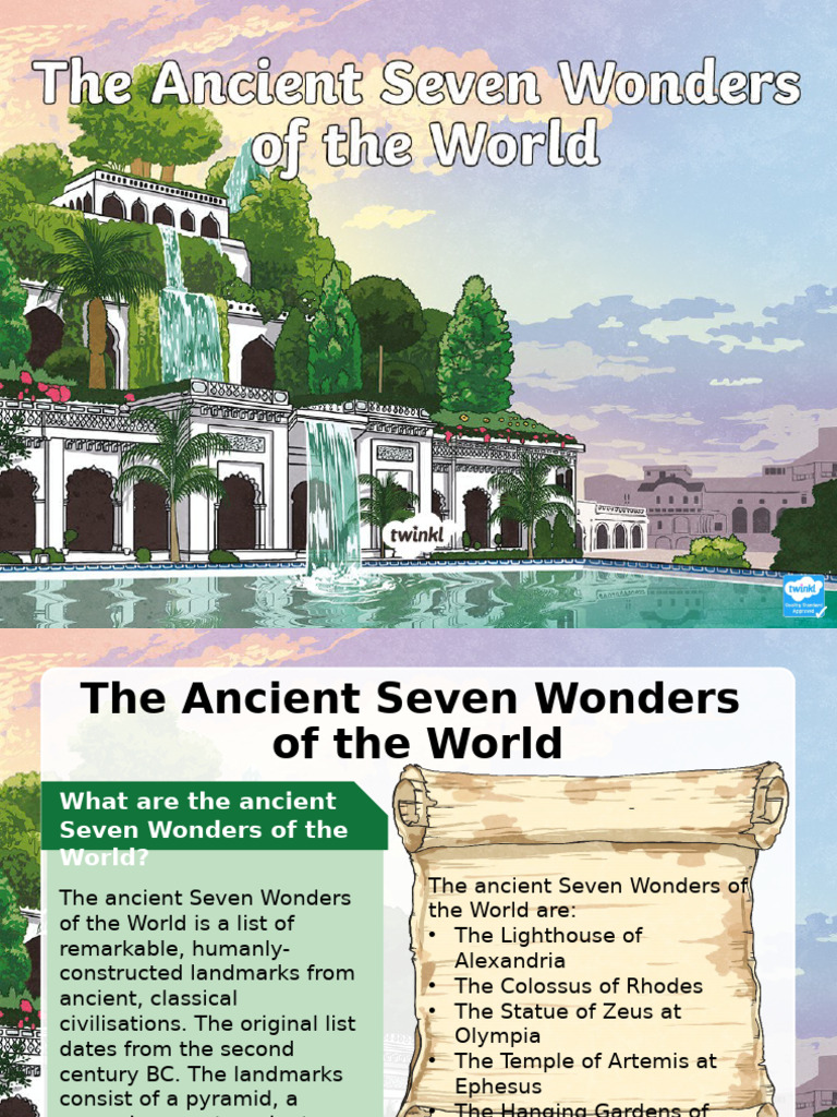 Ancient Seven Wonders Explained | PDF | Classical Antiquity