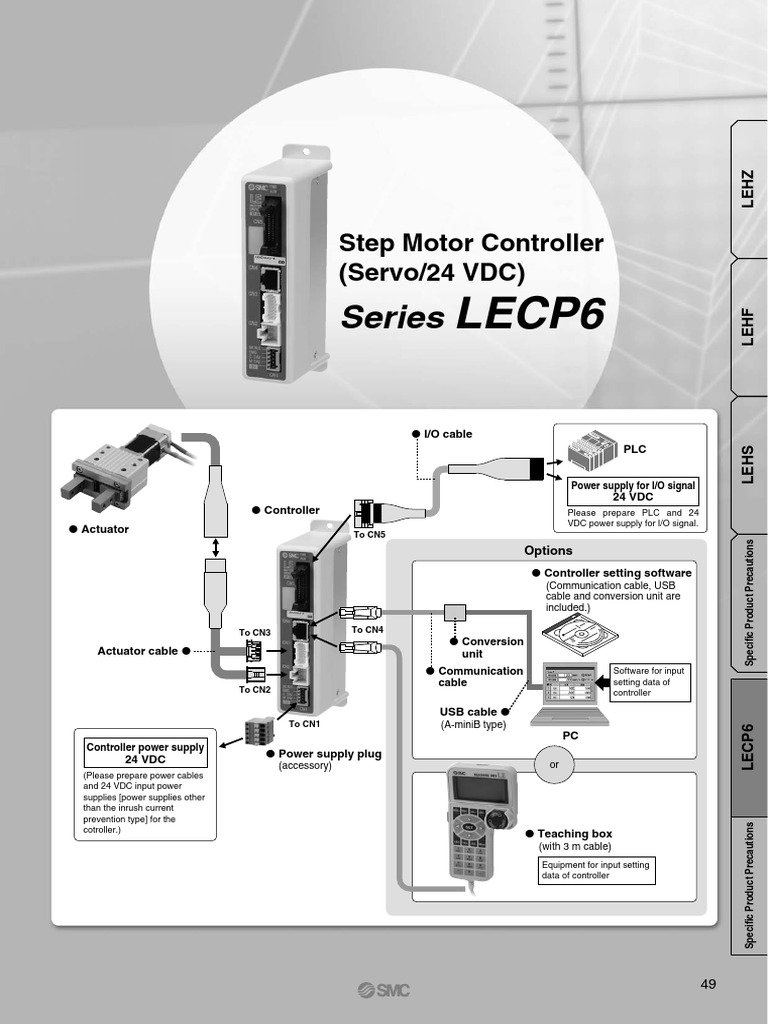 LECP6 | PDF | Electrical Connector | Actuator