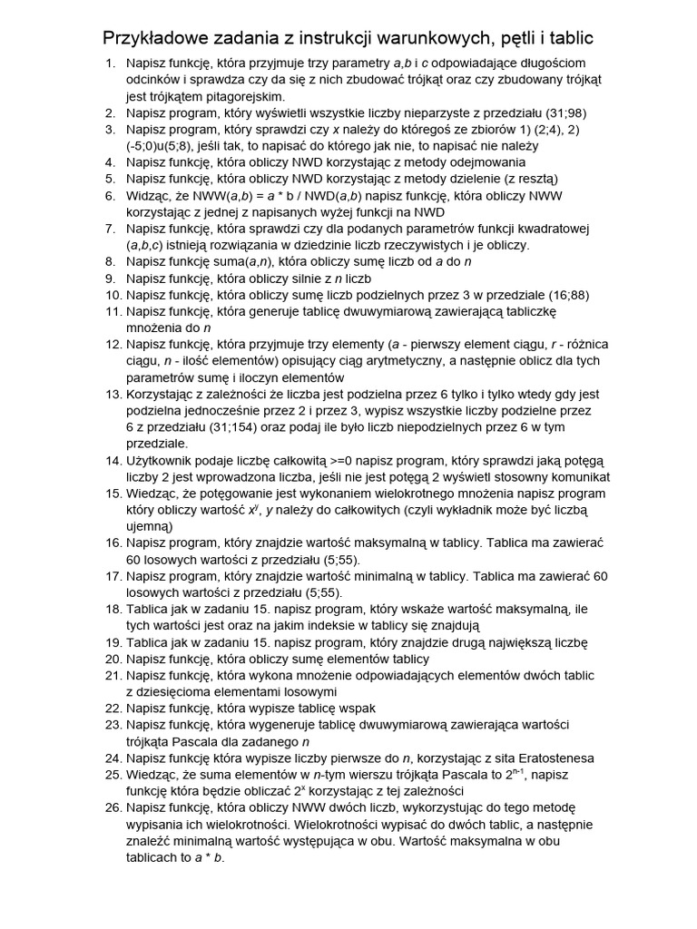 przykladowe_zadania_-_programowanie | PDF