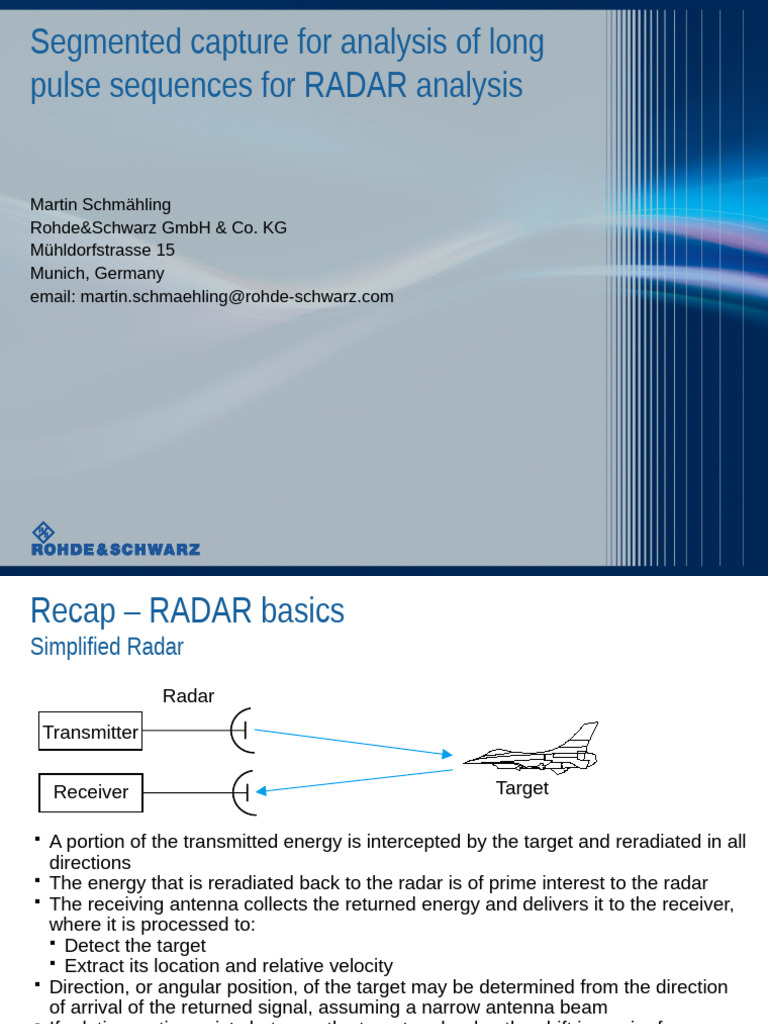2015-10 - FSW-K6 Segmented Capture | PDF | Radar | Radio Spectrum