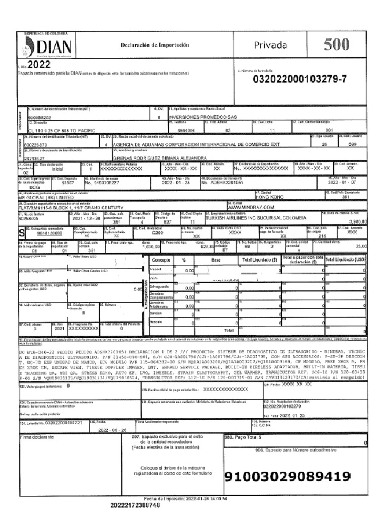 Certificado de Importacion | PDF