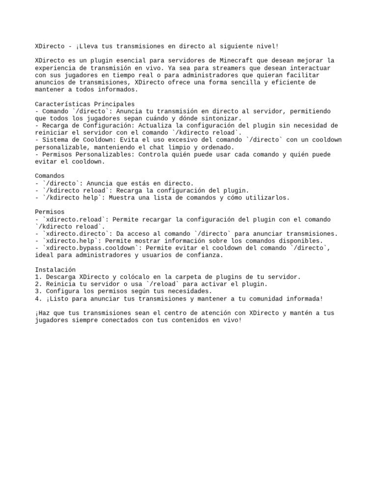 Mejora tus streams con XDirecto | PDF