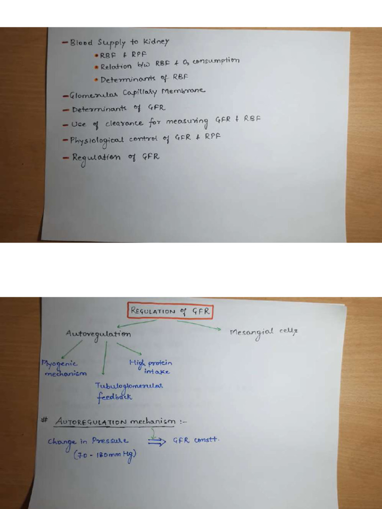 Regulation of GFR | PDF