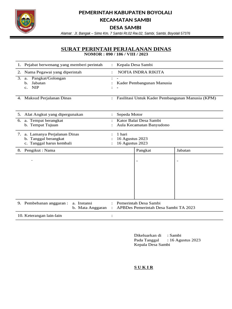 SPPD 2021-Hasil | PDF