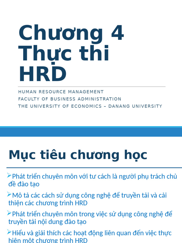Chuong 4 HRD Tieng Viet - TH C Thi HRD | PDF