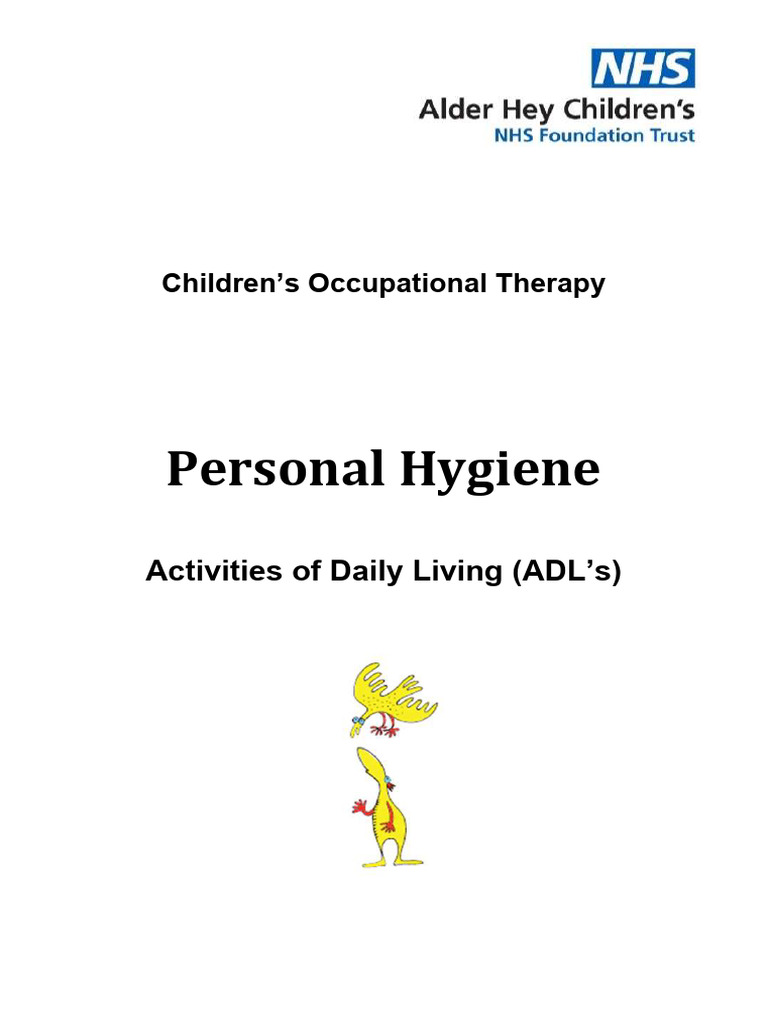 Personal Hygiene Five Steps to Function Booklet PIAG 338 | PDF ...