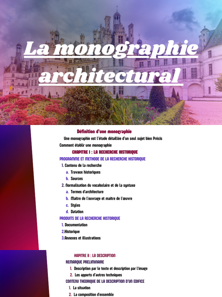 Monographie du Château de Chambord | PDF