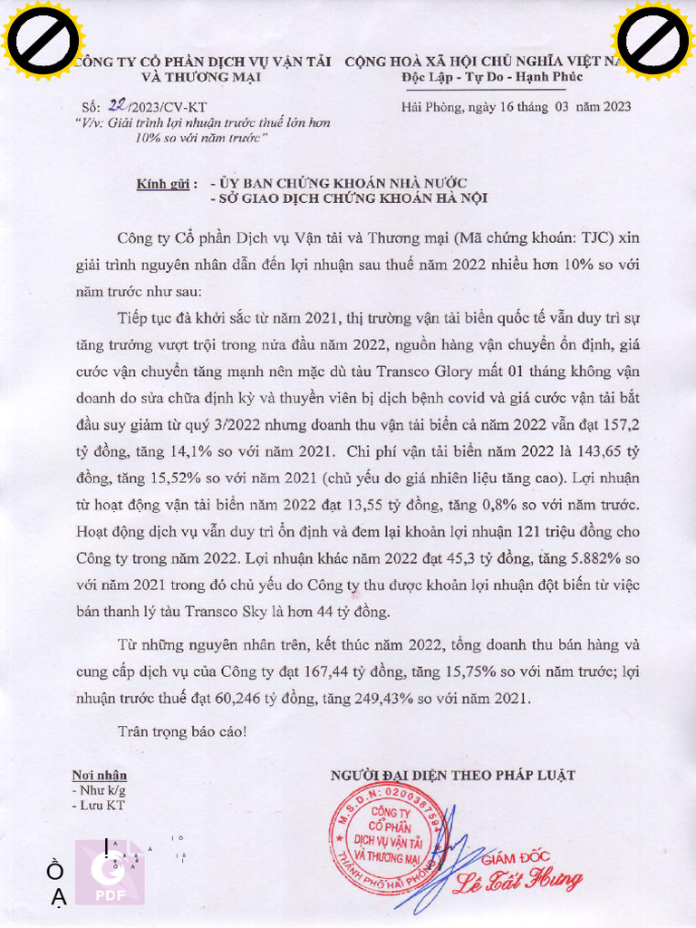 BC Kiem Toan 2022 CBTT | PDF