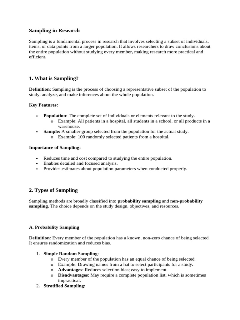 06 Sampling Pdf Sampling Statistics Stratified Sampling