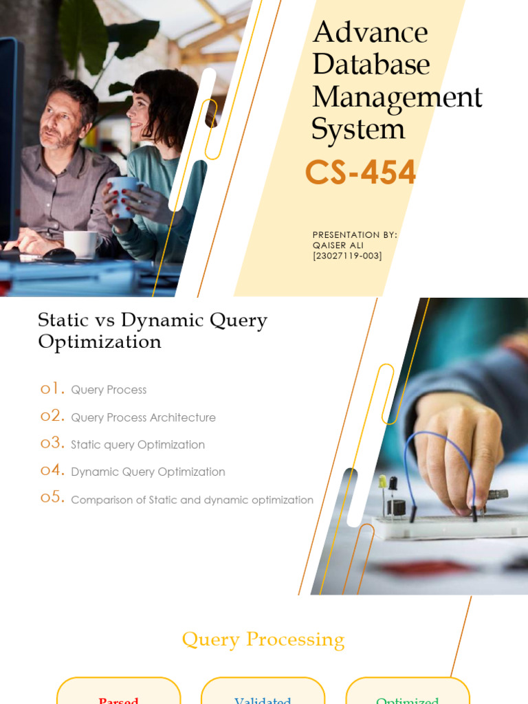 Static vs Dynamic Query Optimization [23027119-003, Qaiser Ali] | PDF | Program Optimization ...