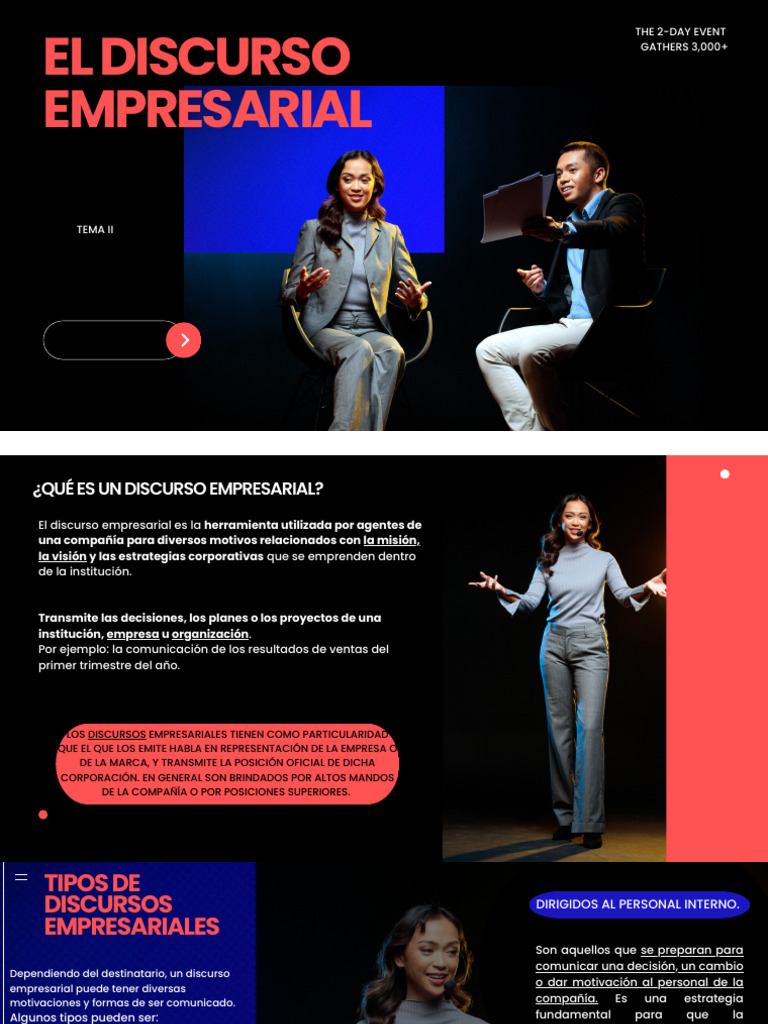 Discurso Empresarial | PDF | Hablar en público | Business